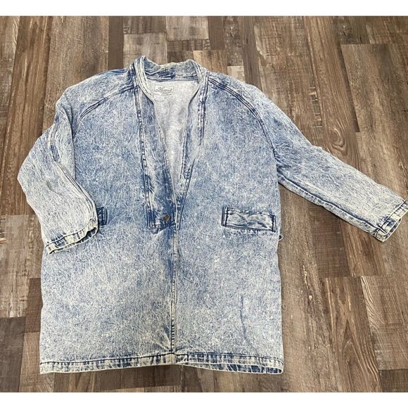 Sears | Jackets & Coats | Vintage 8s Oversized Acid Washed Jacket Osfm ...